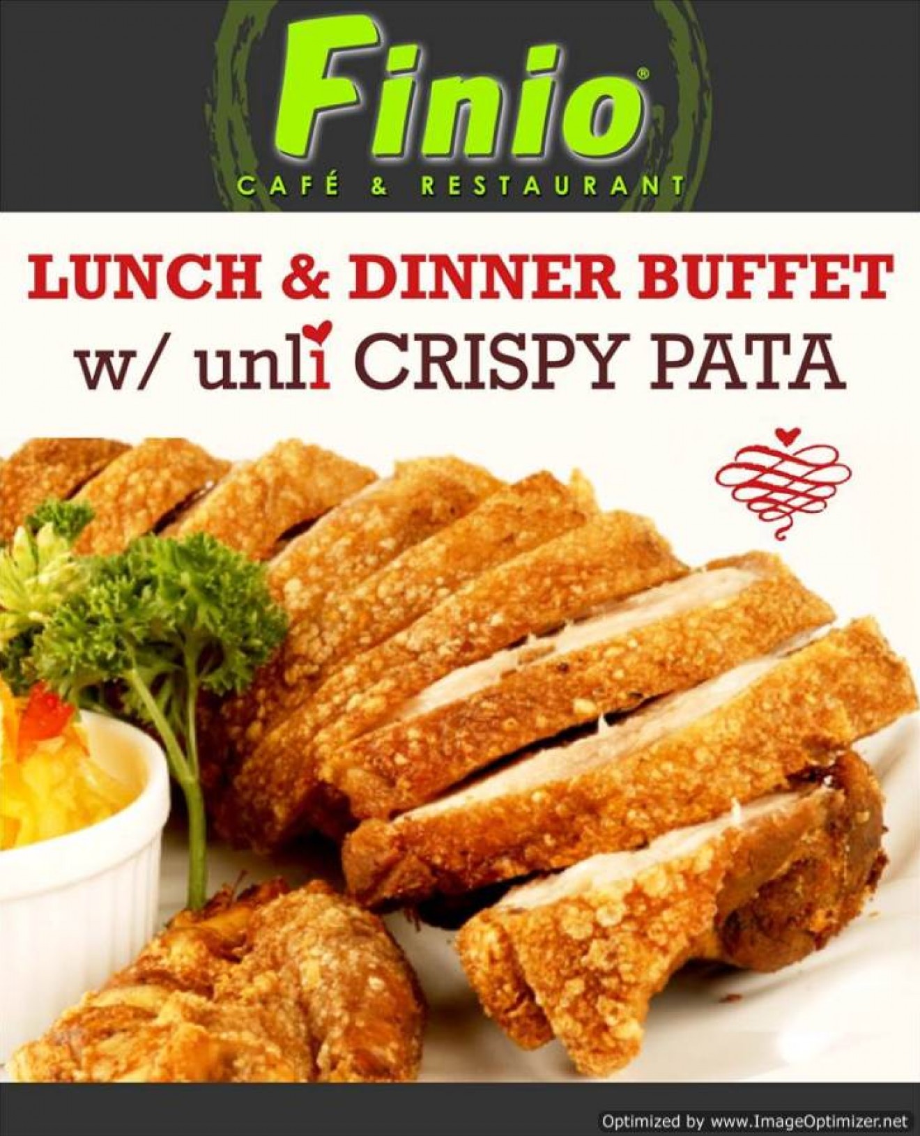 Finio Restaurant Lunch and Dinner Buffet with UNLI Crispy Pata – PROUD ...