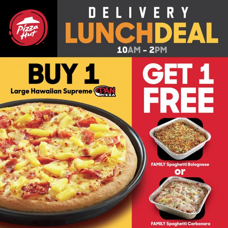 Pizza Hut Delivery Lunch Deal – October 22-26, 2018 – PROUD KURIPOT