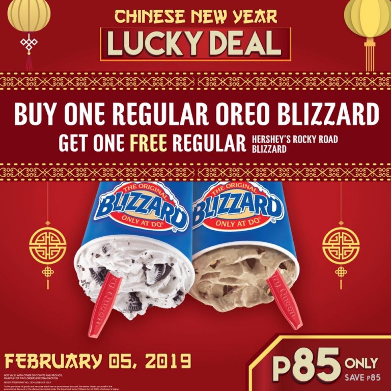 Dairy Queen’s Buy One Get One Chinese New Year Deal 2019 - PROUD KURIPOT