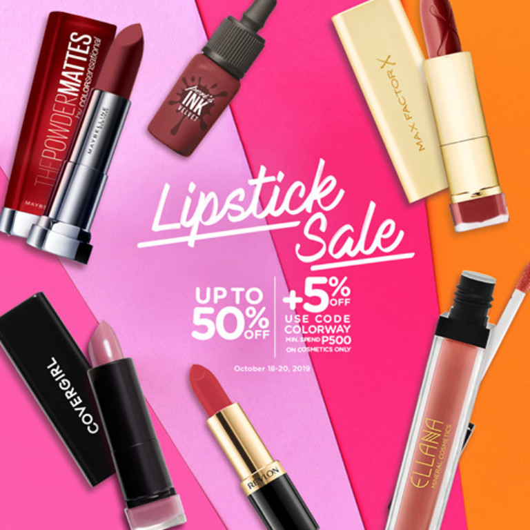 Watsons Lipstick Sale 2019 from October 18 to 20 – In Store and Online ...