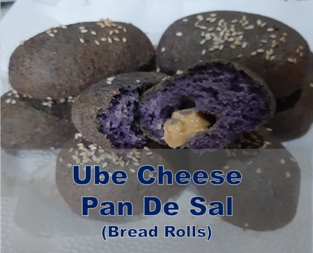KETO / Low Carb Recipe - Ube Cheese Pan De Sal (Bread Rolls)